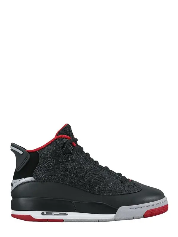 JORDAN Dub Zero Cement Sneakers - Black/gym Red/wolf Grey