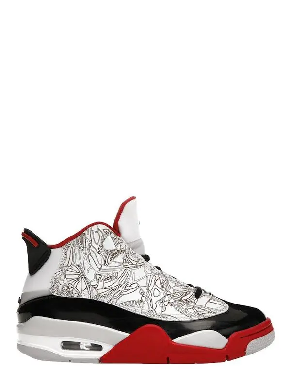 JORDAN Dub Zero Varsity Red - White/black/neutral Grey