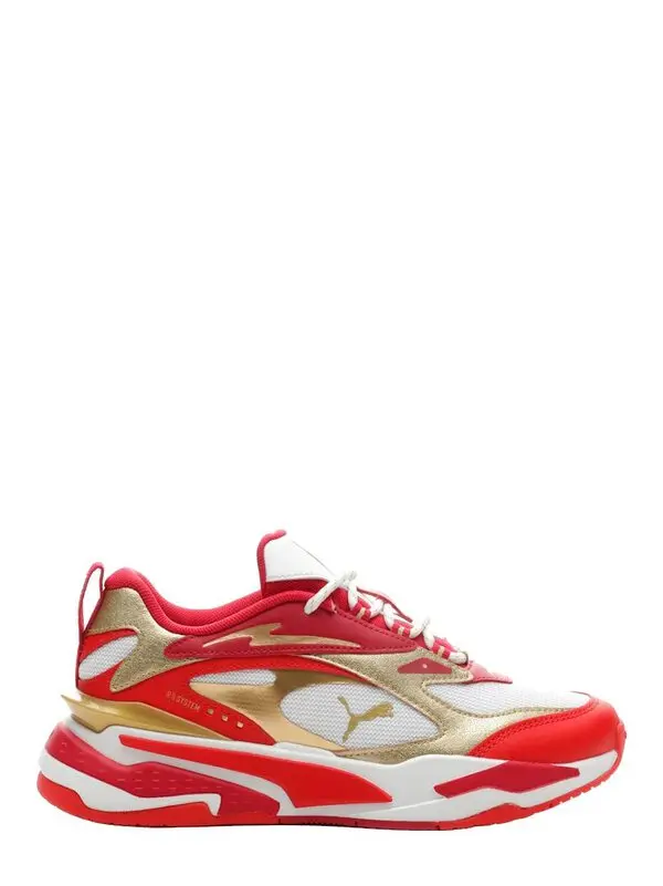 PUMA Rs-fast Glitz Sneakers - White/high Risk Red/team Gold