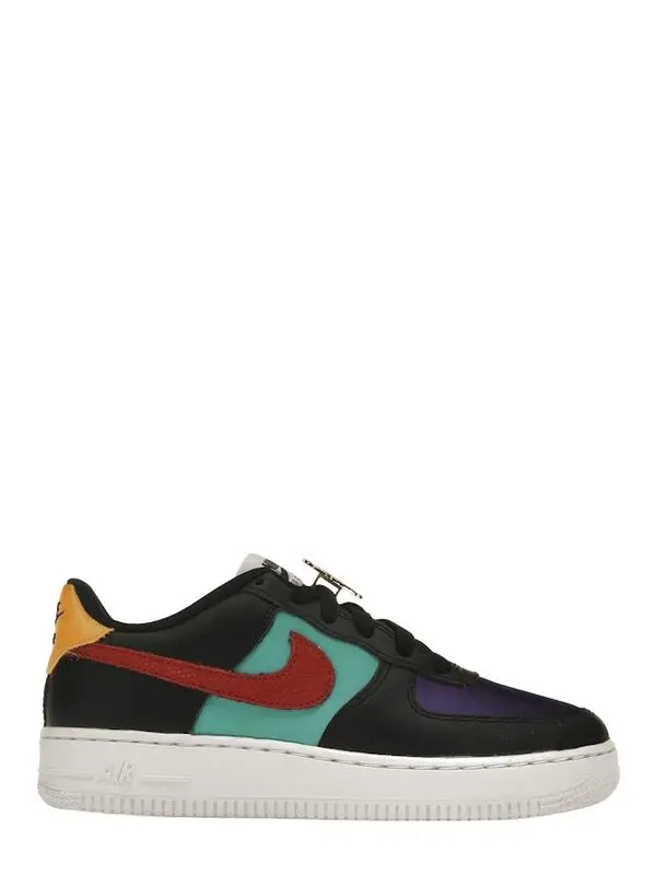 Nike Air Force 1 Lv8 Emb Nba Wnba Sneakers - Black/washed Teal/court Purple
