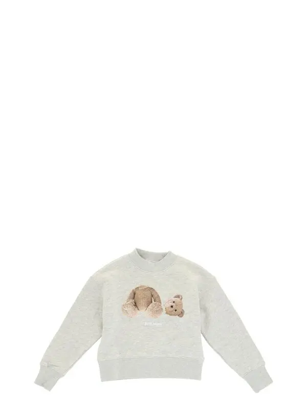 Palm Angels Broken Bear Sweatshirt - Grey