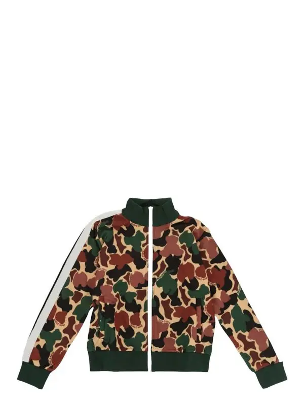 Palm Angels Camouflage Print Track Jacket - Military Beige