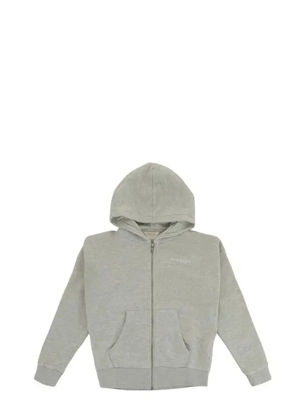 Palm Angels Classic Overlogo Zip-up Hoodie - Melange