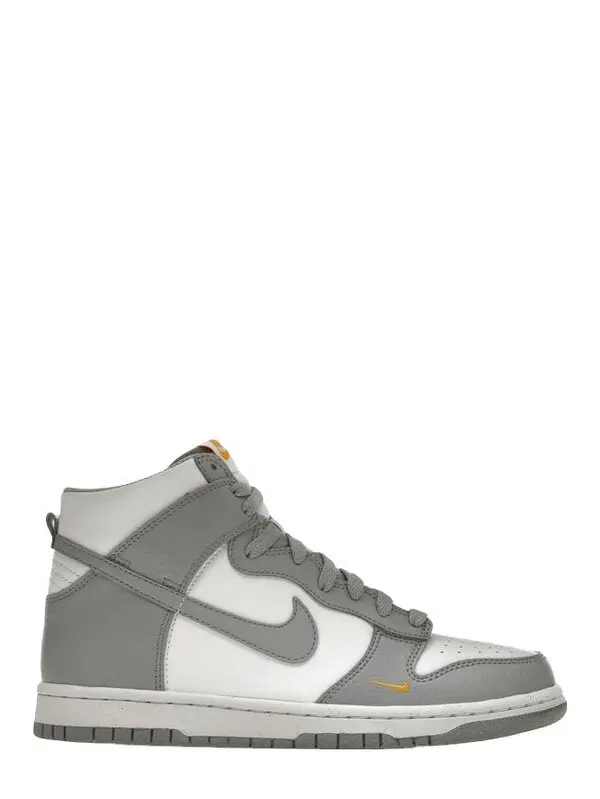 Nike Dunk High Next Nature Marigold Sneakers - Wolf Grey/white