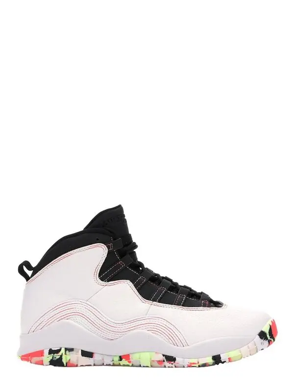 JORDAN 10 Retro Ember Glow Sneakers - White/barely Volt/black