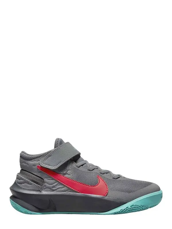 Nike Team Hustle D 10 Flyease Sneakers - Smoke Grey/dark Smoke Grey/washed Teal