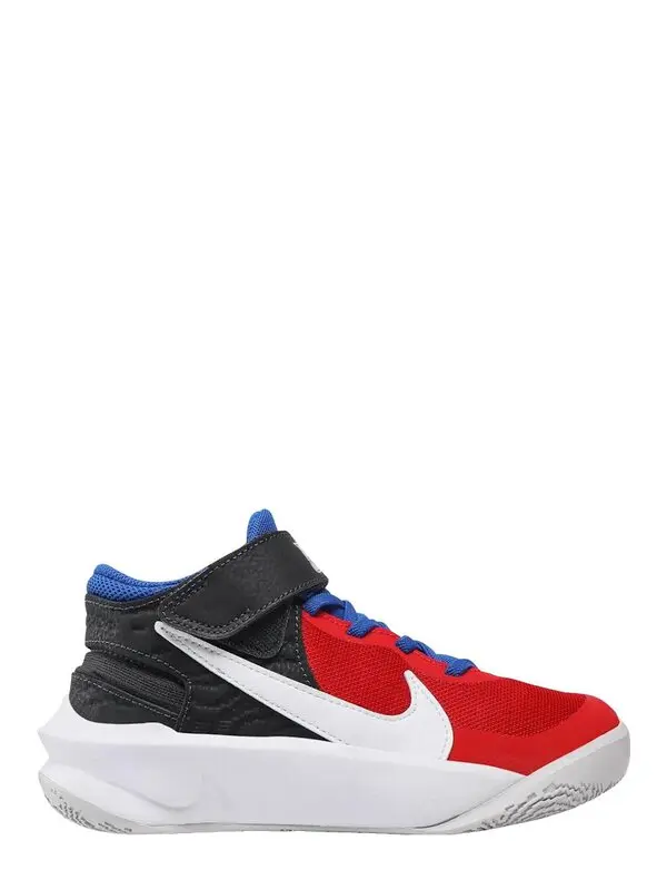 Nike Team Hustle D 10 Flyease Sneakers - Off Noir/university Red/game Royal