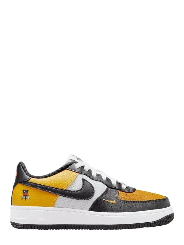 Nike Force 1 Low Jersey Mesh Sneakers - White/gold/black