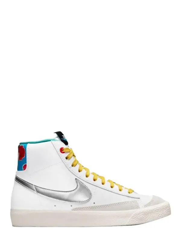 Nike Blazer Mid 77 Sneakers - White/vivid Sulfur/washed Teal