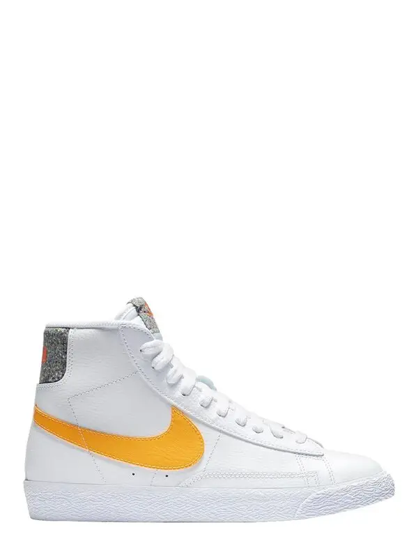 Nike Blazer Mid Grind Sneakers - White/total Orange/laser Orange