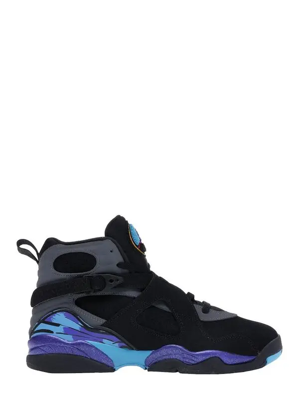 JORDAN 8 Retro Aqua Sneakers - Black/bright Concord/aqua Tone