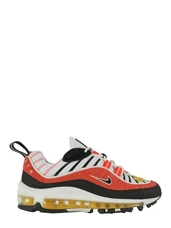 Nike Air Max 98 Sneakers - Black/chrome Yellow/bright Crimson