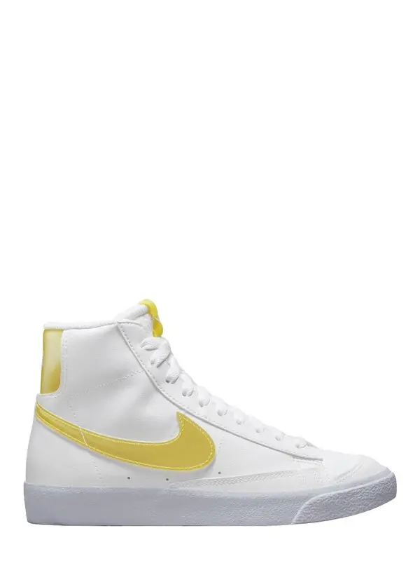 Nike Blazer Mid Next Nature Sneakers - White/citron Tint/speed Yellow