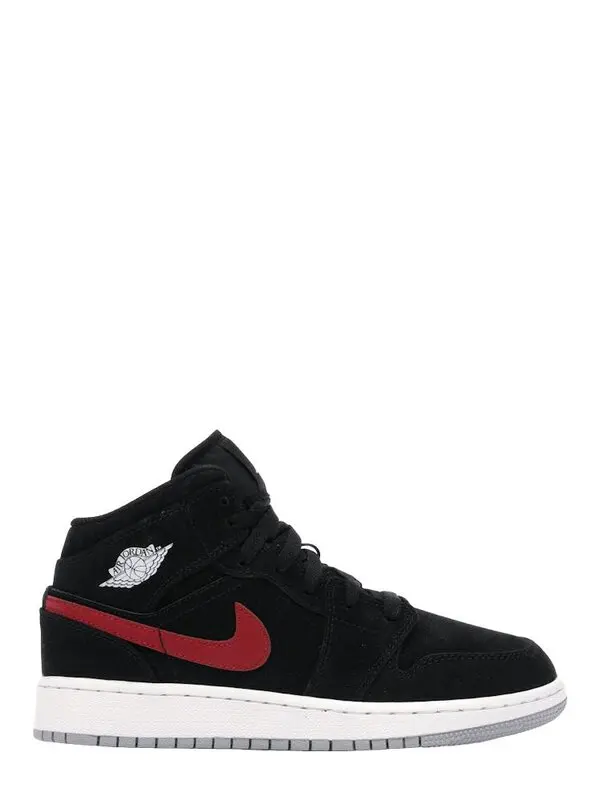 JORDAN 1 Mid Swoosh - Black/varsity Red/varsity Royal