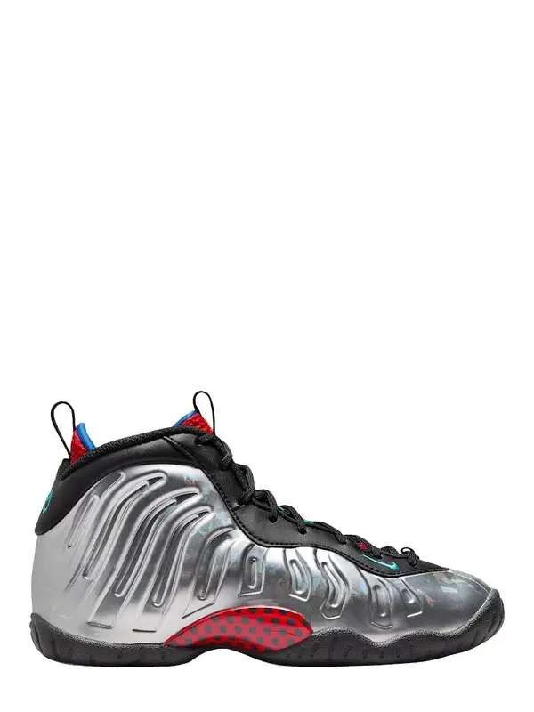 Nike Little Foamposite One All-star Sneakers - Metallic Silver/dusty Cactus/black