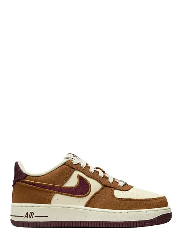 Nike Air Force 1 Low Sneakers - Light British Tan/coconut Milk/gum Dark Brown