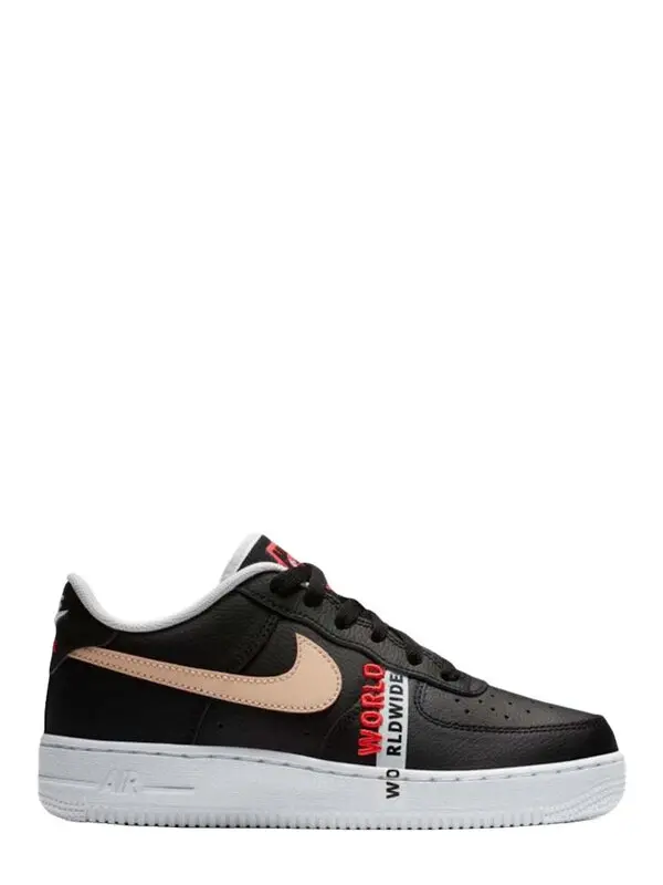 Nike Air Force 1 Lv8 Worldwide Pack Sneakers - Black/flash Crimson/white