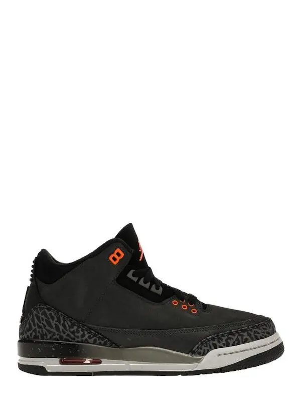 JORDAN 3 Retro Fear Pack Sneakers - Night Stadium/total Orange/black