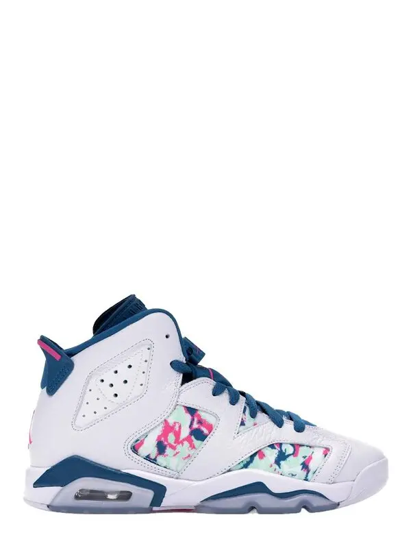 JORDAN 6 Retro Sneakers - White/laser Fuchsia/green Abyss