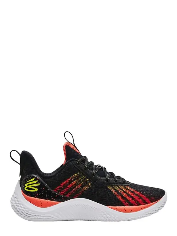 Under Armour Curry Flow 10 Iron Sharpens Iron Sneakers - Black/after Burn/yellow Ray