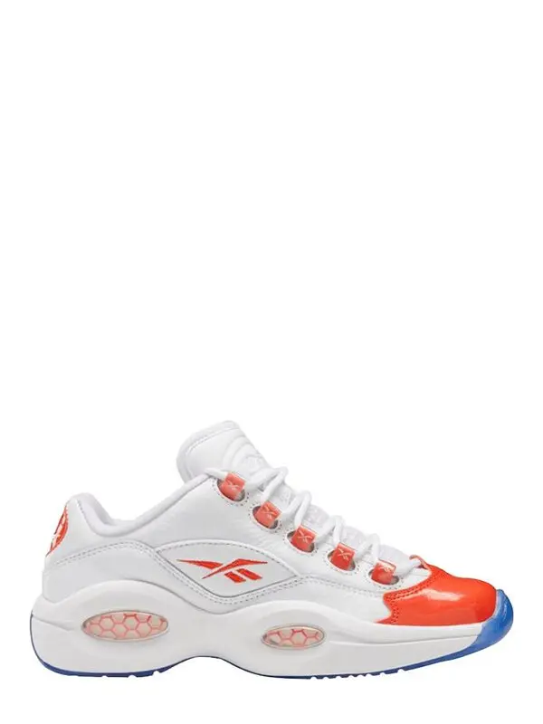 REEBOK Question Low Sneakers - White/patent Orange/ice