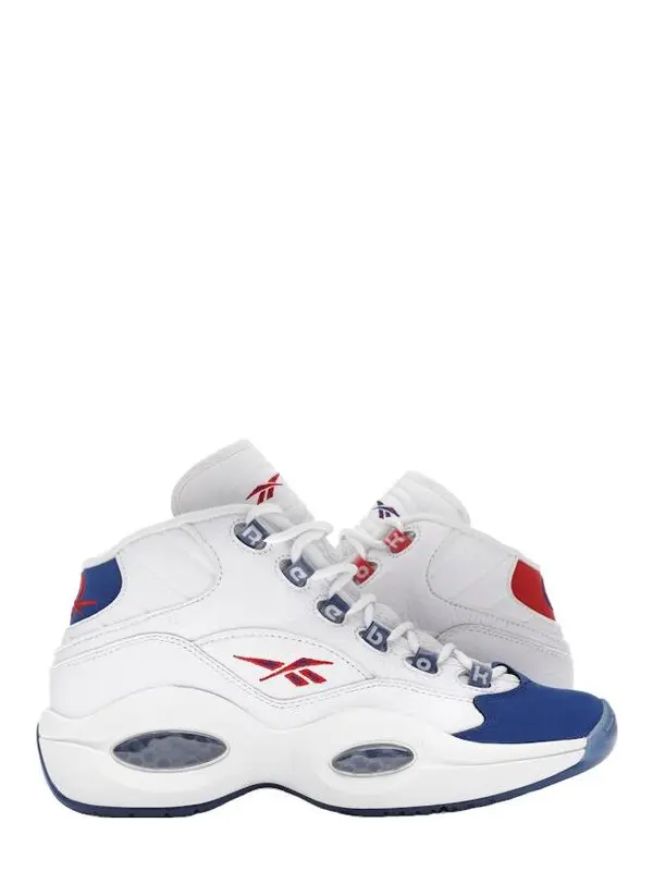 REEBOK Question Mid Double Cross - White/collegiate Royal/primal Red