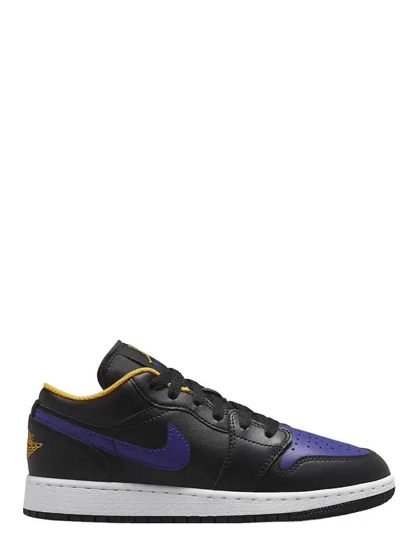 JORDAN 1 Low Sneakers - Black/dark Concord/taxi