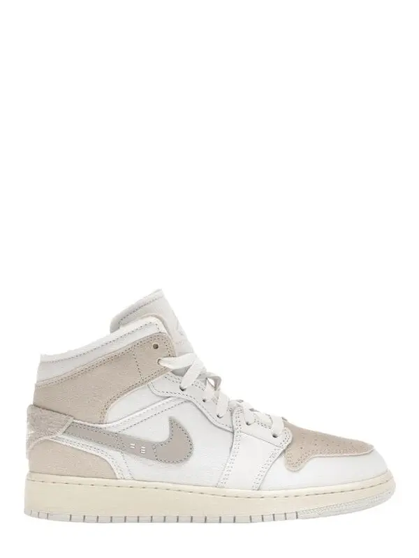 JORDAN 1 Mid Se Craft Sneakers - White/tech Grey/sail