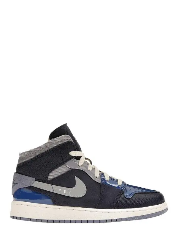 JORDAN 1 Mid Se Craft Sneakers - Obsidian/french Blue/ashen Slate