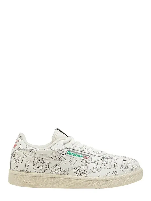 REEBOK Club C Tom & Jerry Allover Sneakers - Chalk/paper White/excellent Red