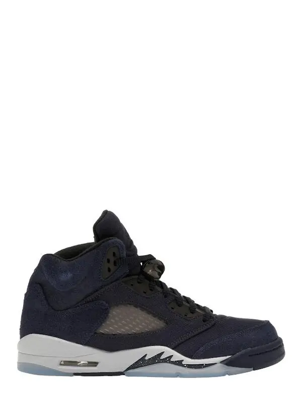 JORDAN 5 Retro Georgetown Sneakers - Midnight Navy Blue/black/football Grey