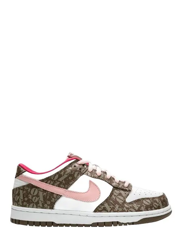 Nike Dunk Low Xoxo Sneakers - Dark Khaki/bubblegum/white