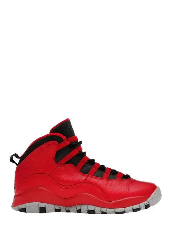 JORDAN 10 Retro High-top Sneakers - Gym Red/black/wolf Grey