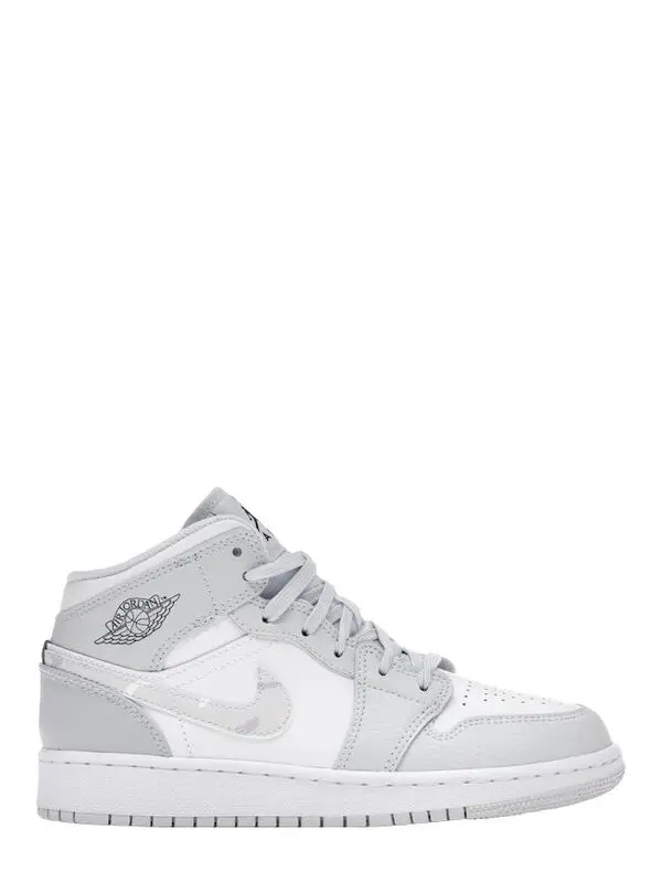 JORDAN 1 Mid Sneakers - White/photon Dust/grey