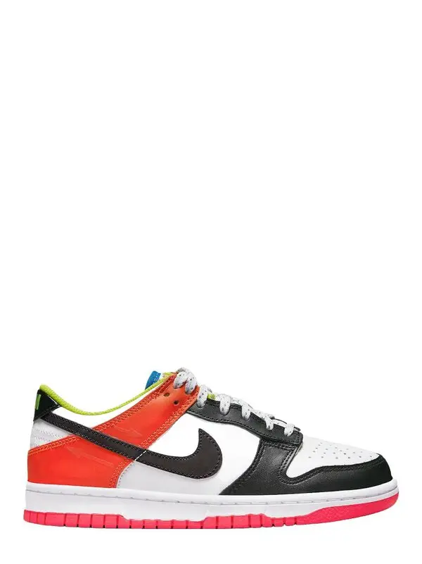 Nike Dunk Low Cartwheel Sneakers - White/black/orange