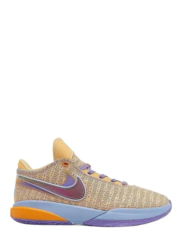 Nike Lebron 20 Summer Vibes Sneakers - Celestial Gold/multi Color/cobalt Blue