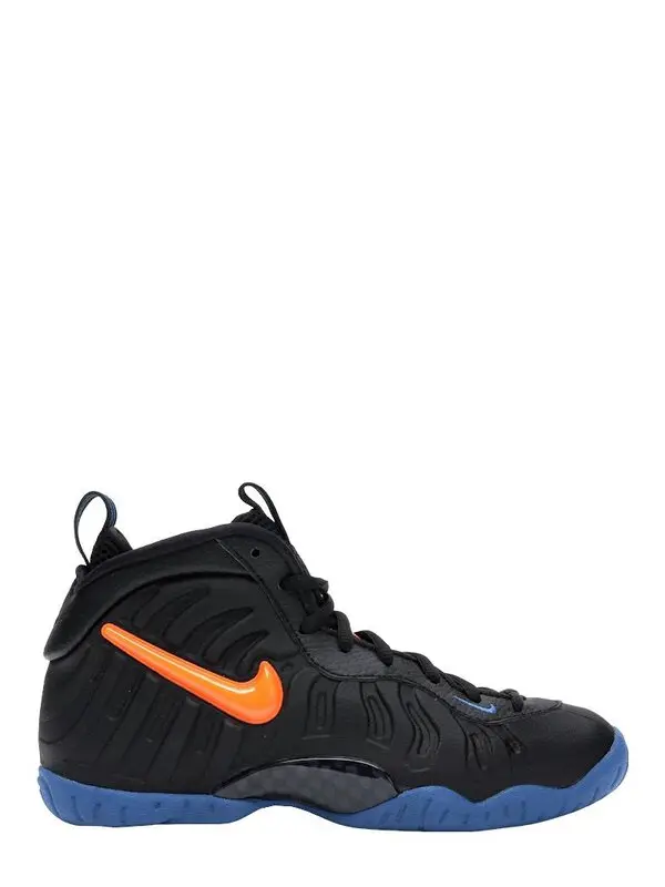 Nike Air Foamposite Pro Knicks Sneakers - Black/total Orange/battle Blue
