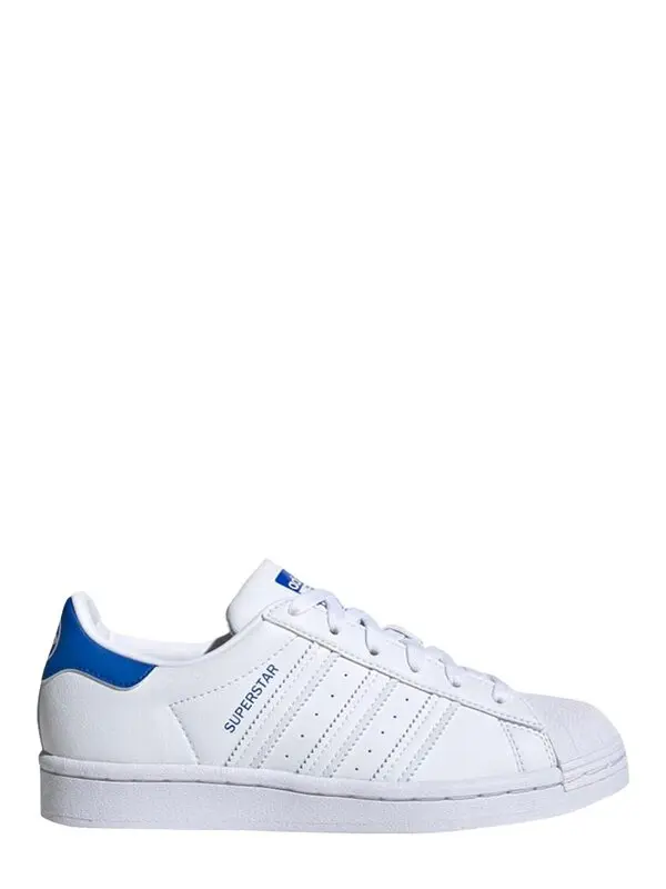 Adidas Superstar Lace-up Sneakers - Cloud White/blue