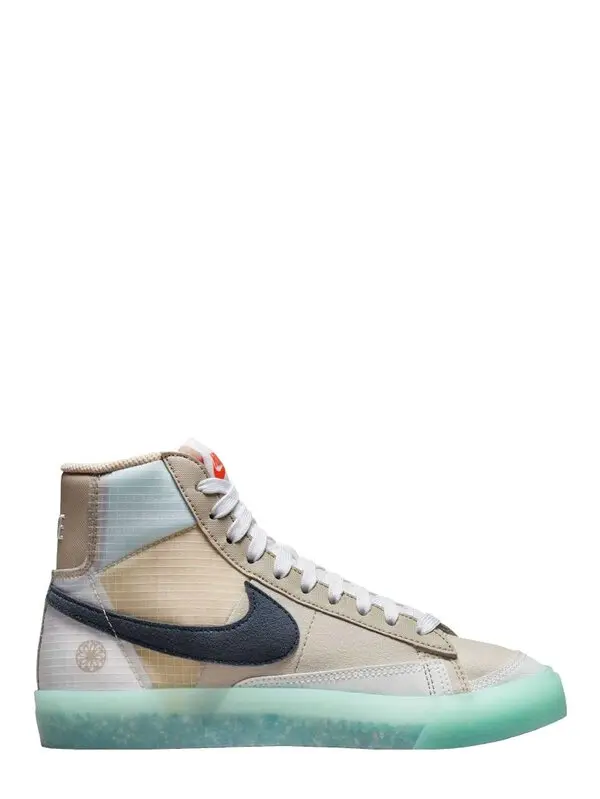 Nike Blazer Mid '77 Move To Zero Sneakers - Cream Ii/orange/glacier Ice