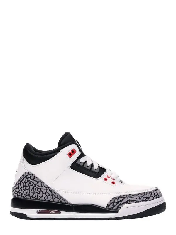 JORDAN 3 Retro Sneakers - White/blackwlf Grey/infrrd 23