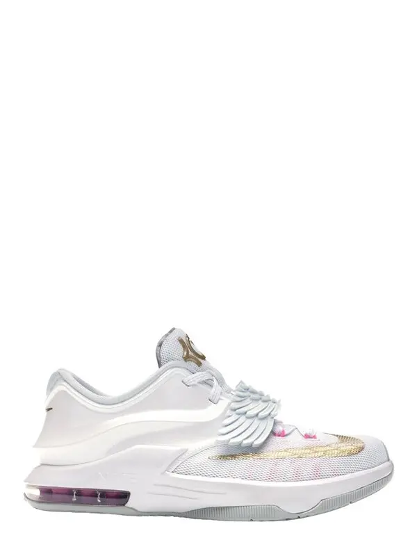 Nike Kd 7 Aunt Pearl Sneakers - White/metallic Gold/pink