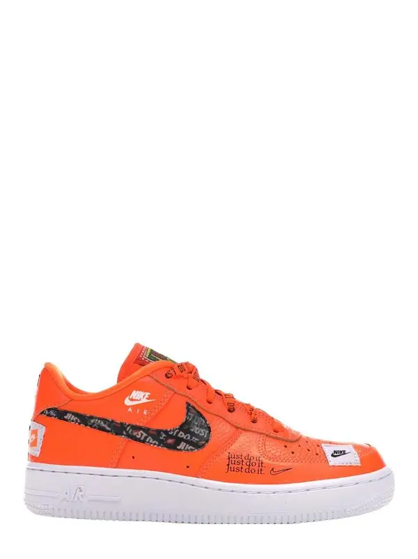 Nike Air Force 1 Low "just Do It" Sneakers - White/total Orange/black