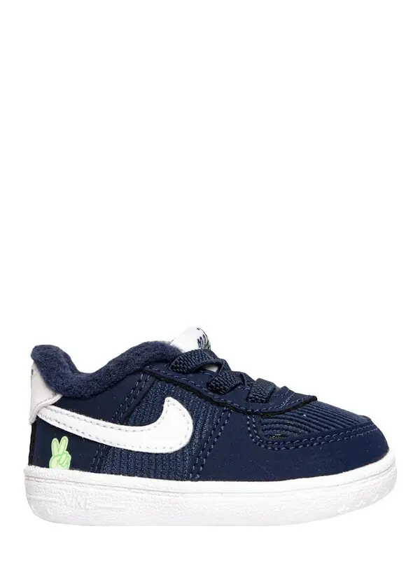 Nike Air Force 1 Se Crib Peace - Midnight Navy Blue/lime Glow/white