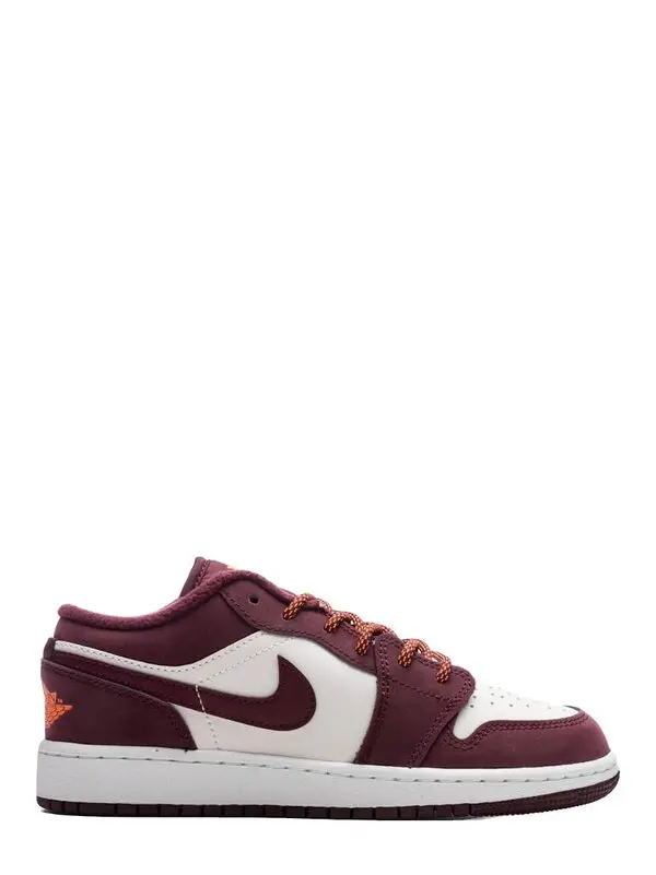 JORDAN 1 Low Sneakers - Phantom/night Maroon/total Orange