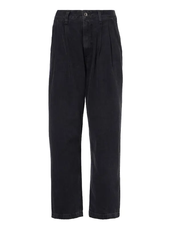 AGOLDE Slater High-rise Wide-leg Jeans - Black