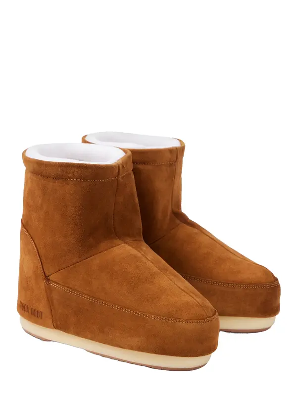 Moon Boot Icon Low Suede Boots - Brown