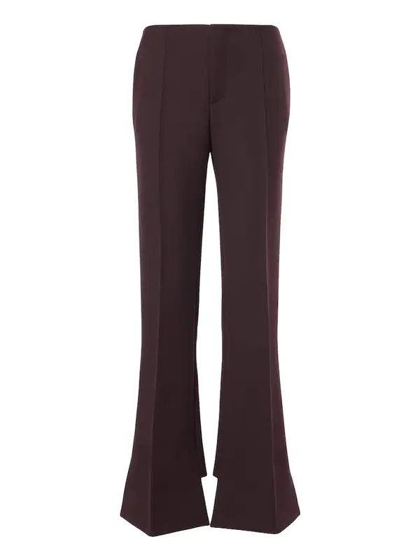 Chloé Wool Wide-leg Trousers - Brown