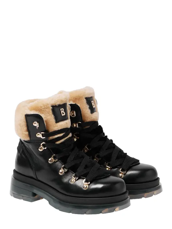 Bogner Swansea Leather Lace-up Boots - Black