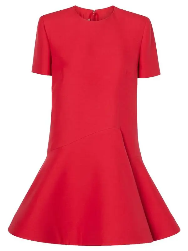 Valentino Garavani Crepe Couture Minidress - Red