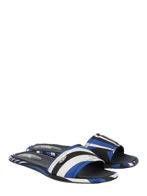 Emilio Pucci Yummy Iride Slides - Blue